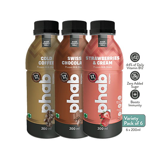 Buy Phab Protein Milkshake - Variety Pack Online at Best Price of Rs ...