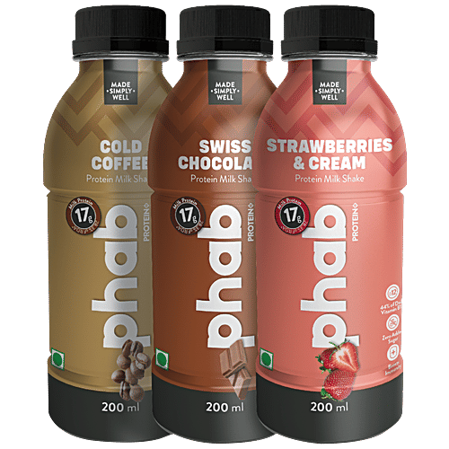 Buy Phab Protein Milkshake - Variety Pack Online at Best Price of Rs ...