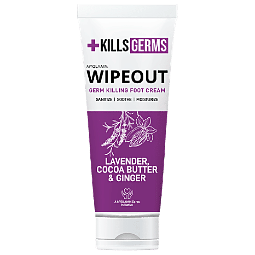 Buy MyGlamm Wipeout Germ Killing Foot Cream - Lavender, Cocoa Butter ...