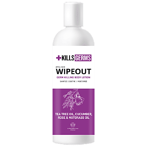 Buy MyGlamm Wipeout Germ Killing Body Lotion - Tea Tree Oil, Cucumber ...