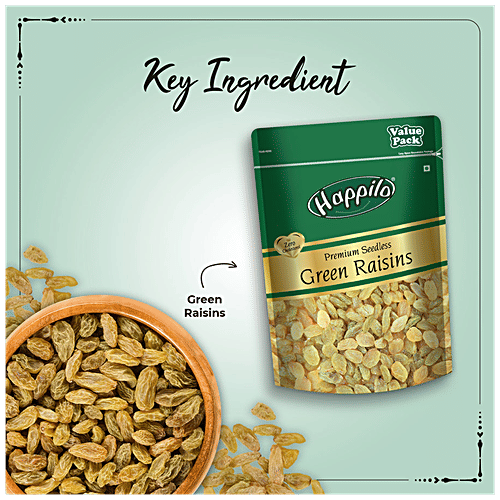 Buy Happilo Premium Seedless Green Raisins Online at Best Price of Rs ...