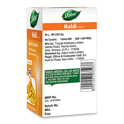 Buy Dabur Haldi Tablet Online at Best Price of Rs 147 - bigbasket