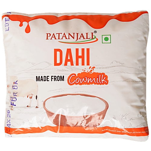Buy Patanjali Dahi - Made from Pasteurized Cow Milk Online at Best ...