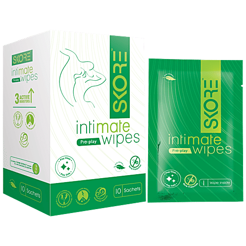 Buy Skore Intimate Wipes - Pre-play Online at Best Price of Rs 123 ...