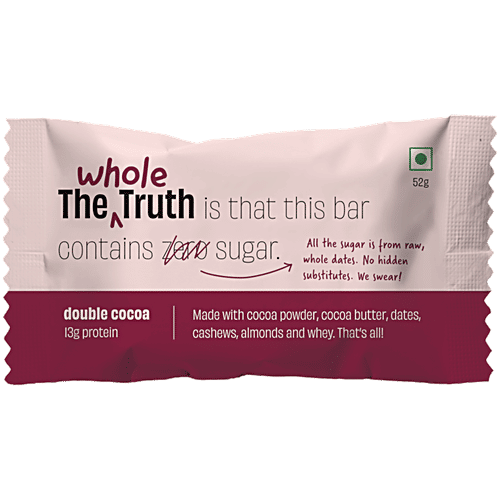 Buy The Whole Truth Double Cocoa 13 g Protein Bar Online at Best Price ...