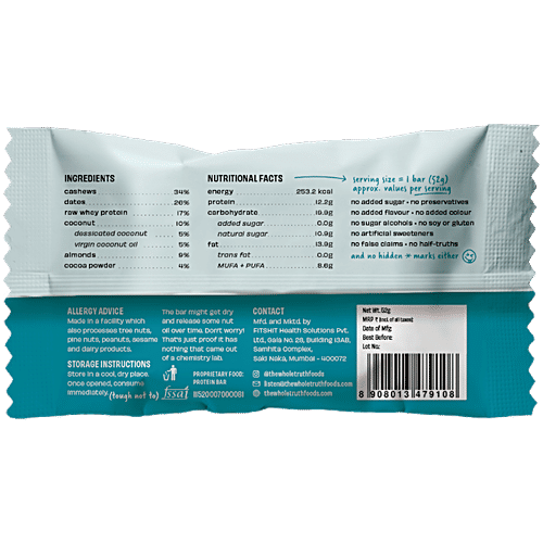 Buy The Whole Truth Protein Bars - Coconut Cocoa Online at Best Price ...