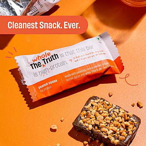 Buy The Whole Truth Protein Bars - Peanut Cocoa, No Added Sugar, All ...