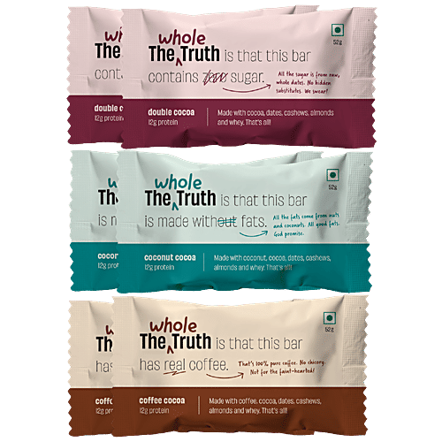 Buy The Whole Truth Protein Bars - Choco Variety Online at Best Price ...