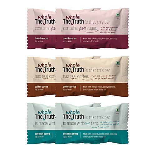Buy The Whole Truth Protein Bars - Peanut Heavy Online at Best Price of ...