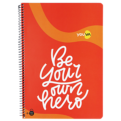 Buy Navneet Youva Notebook - Ruled, Single Line, Spiral Bound, A4, 172 ...