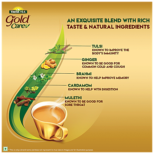 Buy Tata Tea Gold Care, Rich In Taste, Goodness Of Elaichi, Ginger ...