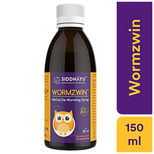 Buy Siddhayu Wormzwin - Herbal Deworming Syrup, For Kids Online at Best ...