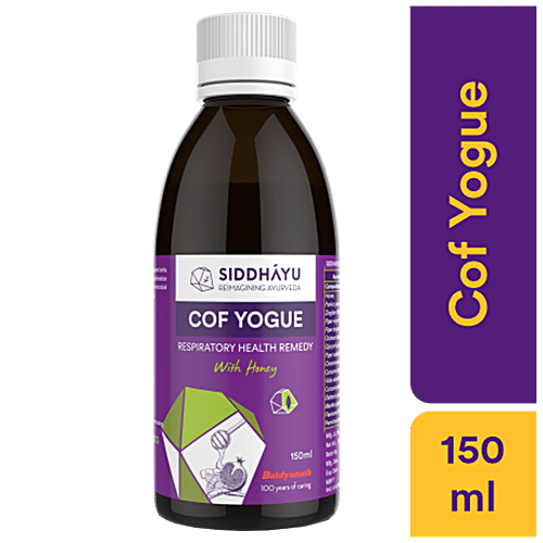 Buy SIDDHAYU Cof Yogue Ayurvedic Syrup - With Honey, For Cough & Cold ...