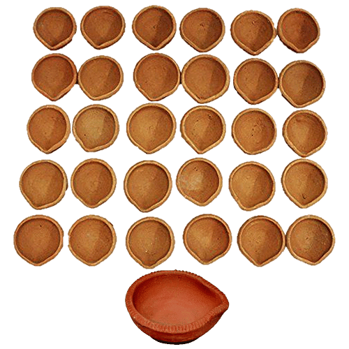 Buy Arham Handmade Diwali Mitti Diye Online at Best Price of Rs 120 ...