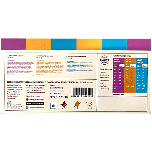 Buy Open Secret Assorted Chocolate Nutty Cookies Gift Box - Choco ...