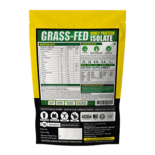 Buy BTN Sports Grass Fed Whey Protein Isolate - Gluten Free Online at ...