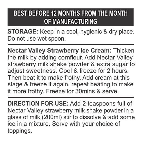 Buy Nectar Valley Strawberry Milk Shake Powder Online at Best Price ...