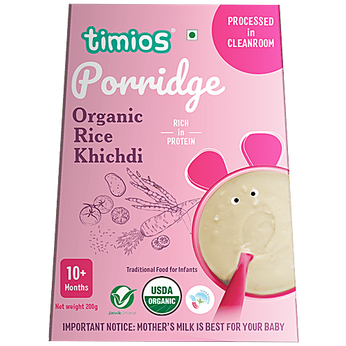 Buy Timios Porridge - Organic Rice Khichdi For Babies 10+ Months Online ...