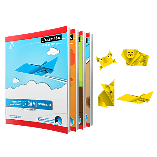 Buy Classmate Origami Notebooks - Ruled, Single Line, 240 mm x 180 mm ...