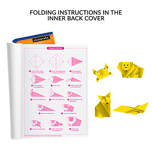 Buy Classmate Origami Notebooks - Unruled, 240 mm x 180 mm, 172 Pages ...
