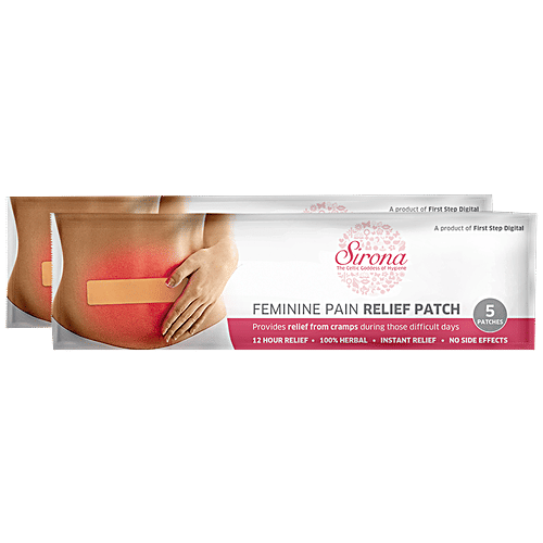 Buy SIRONA Feminine Pain Relief Patches For Period Pain & Menstrual ...