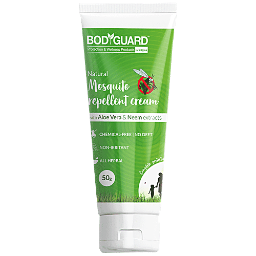 Buy Bodyguard Natural Mosquito Repellent Cream With Aloe Vera & Neem ...