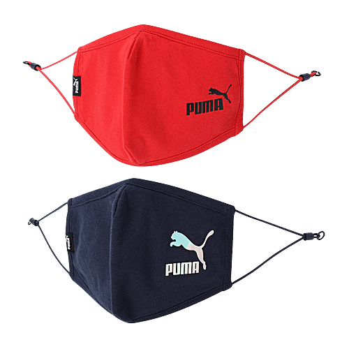Buy Puma Face Mask with Reflective Logo - Adjustable, Medium, Red ...