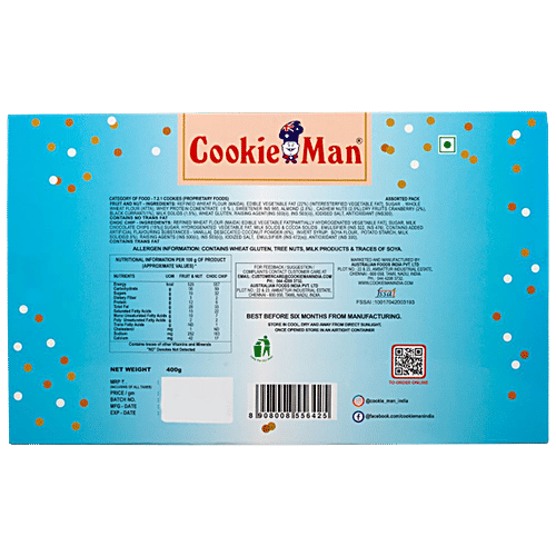 Buy CookieMan Assorted Cookies - Fruit & Nut & Choco Chip Cookies ...