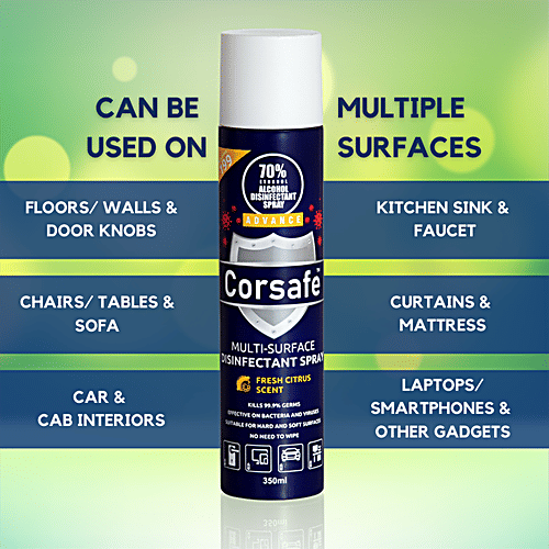 Buy Corsafe Advance Multi-Surface Disinfectant Spray - Fresh Citrus ...