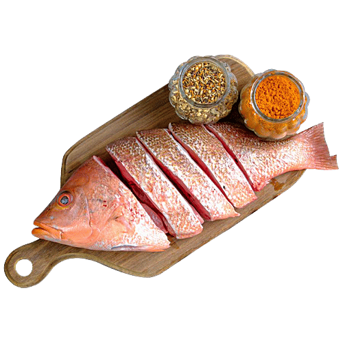 Buy fresho! Red Snapper Fish - Curry Cut/Bengali Cut, Preservative Free ...
