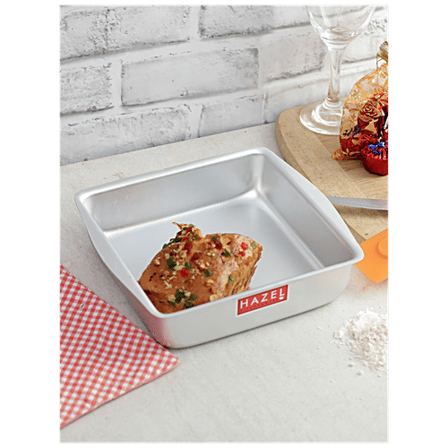 Buy Hazel Aluminium Square Cake Mould - Small, Assorted Colour Online ...