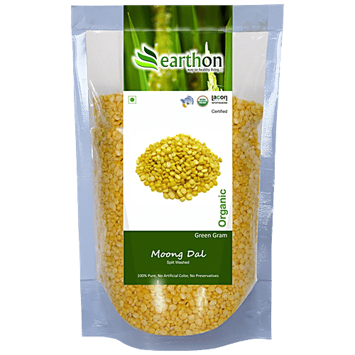 Buy Earthon Organic Moong Dal/Green Gram - Split, Skinned Online at Best Price of Rs 129 - bigbasket