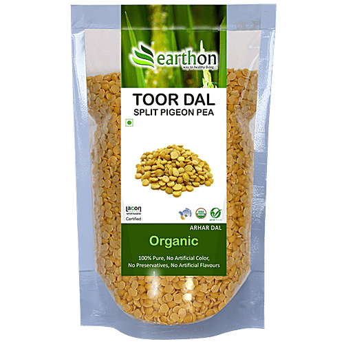 Buy Earthon Organic Red Gram/Tur Dal - Split, Skinned Online at Best ...