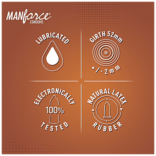Buy MANFORCE CONDOMS Cocktail Dotted-Rings Condoms, Hazelnut ...