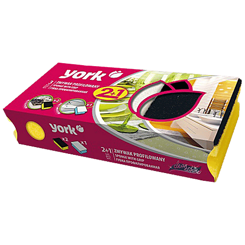 Buy YORK Scrub Sponge With Grip For Kitchen & Bathroom - Combo Online ...