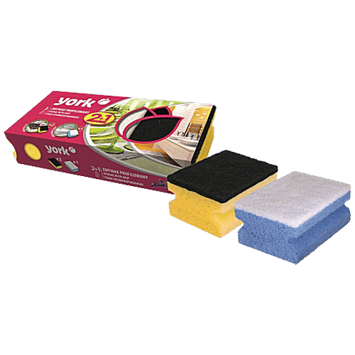 Buy YORK Scrub Sponge With Grip For Kitchen & Bathroom - Combo Online ...