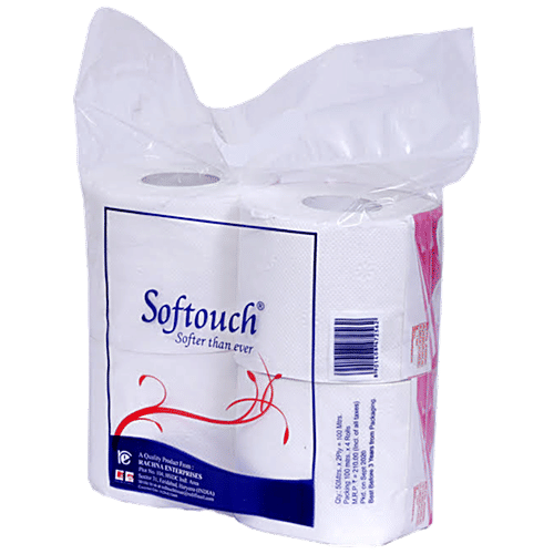 Buy Softouch Toilet Paper Tissue Roll - Economy Pack 4-In-1 Online at ...