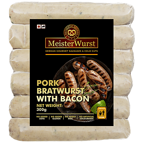 Buy MeisterWurst Pork Bratwurst With Bacon Sausage Online at Best Price ...