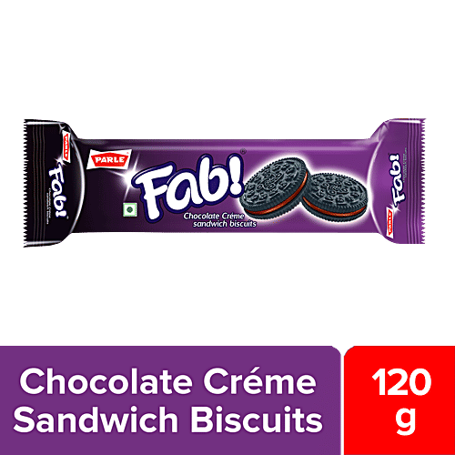 Buy PARLE Fab Chocolate Creme Sandwich Biscuits Online at Best Price of ...