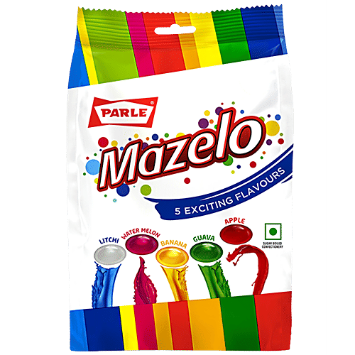 Buy Parle Mazelo Assorted Candies - Litchi, Watermelon, Banana, Guava ...