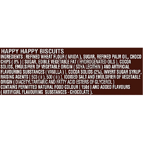 Buy Parle Happy Happy Choco-Chip Cookies - Delicious & Crispy Online at ...