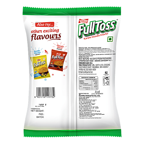 Buy Parle Full Toss Rice Chips - Crispy, Thai Sriracha Flavour Online ...