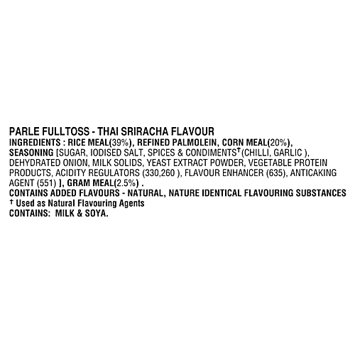 Buy Parle Full Toss Rice Chips - Crispy, Thai Sriracha Flavour Online ...