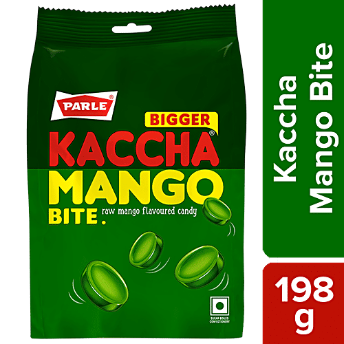 Buy Parle Bigger Kaccha Mango Bite Candy - Sugar Boiled, Tangy Online ...