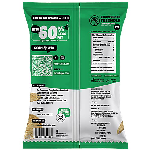Buy BRB Popped Chips Popped Potato Chips - Bhel Flavour Online at Best ...