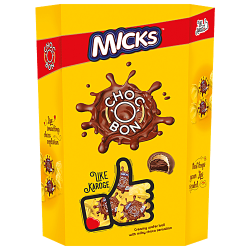 Buy MICKS Choc O Bon Creamy Wafer Ball - with Milky Choco Sensation ...
