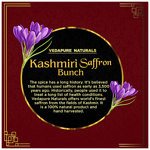 Buy Vedapure Kashmiri Bunch Saffron Online at Best Price of Rs 1549 ...