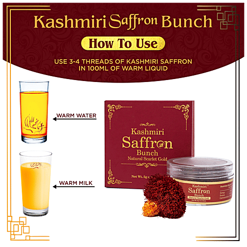 Buy Vedapure Kashmiri Bunch Saffron Online at Best Price of Rs 1549 ...
