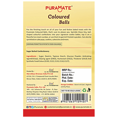 Buy Puramate Coloured Balls Online at Best Price of Rs 75 - bigbasket