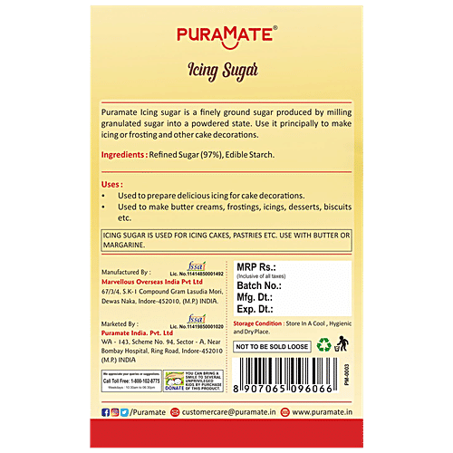 Buy Puramate Icing Sugar Online at Best Price - bigbasket
